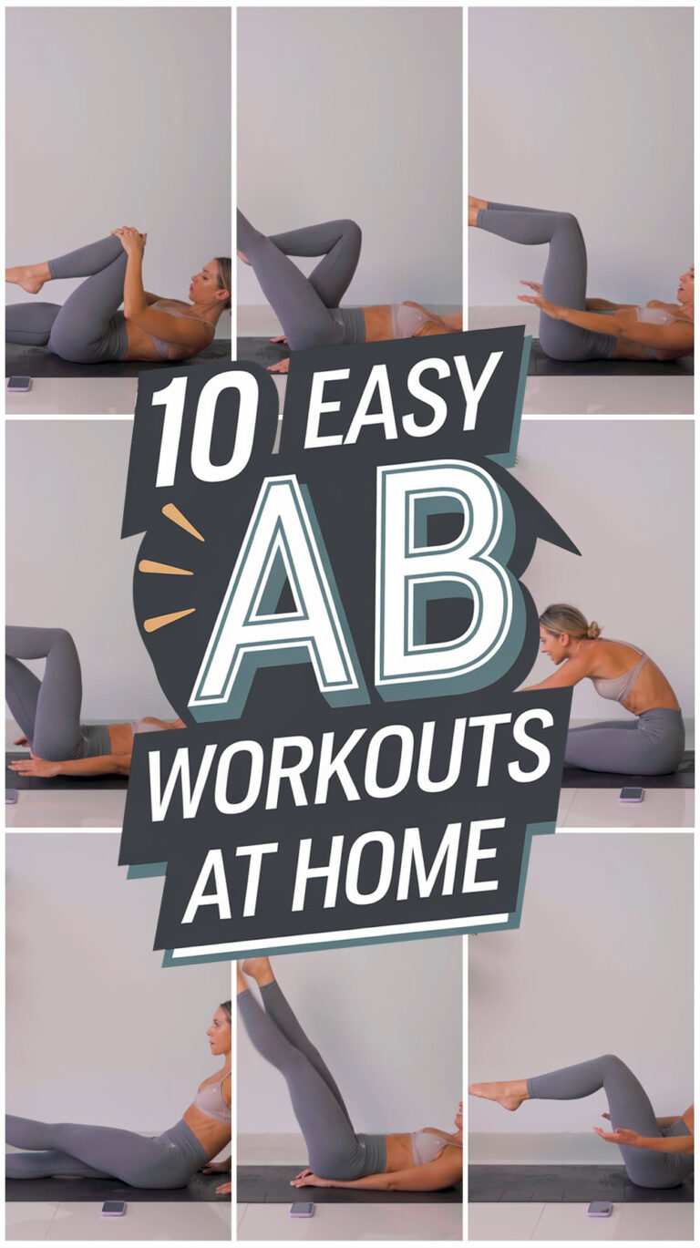 10 Easy Ab Workouts At Home For A Toned Stomach