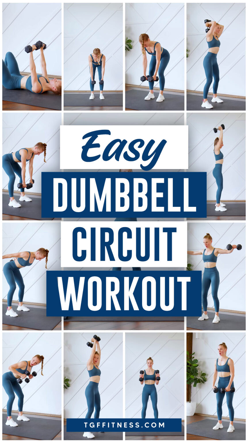 Easy 15-Minute UPPER BODY DUMBBELL CIRCUIT WORKOUT For Beginners