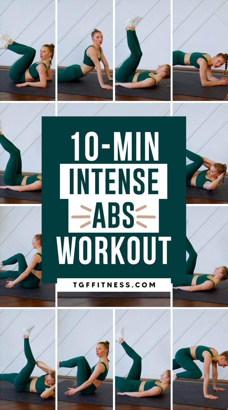 10-Minute INTENSE ABS WORKOUT For Beginners At Home (No Equipment)