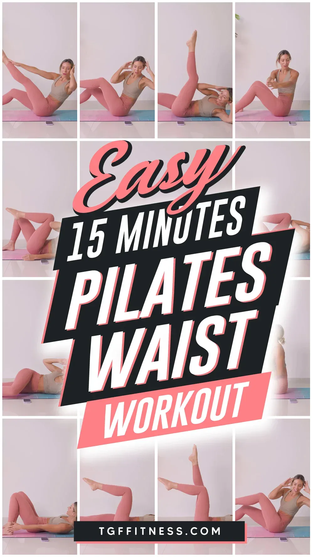 Easy 15-Minute Pilates Waist Workout For Women: (A Quick Small Waist ...
