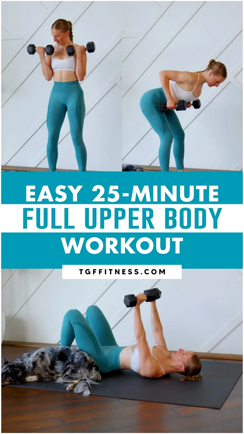 Easy 25-Minute FULL UPPER BODY Workout For Beginners (Dumbbells Only!)